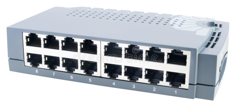 Network Switch Isometric View Stock Image - Image of network ...