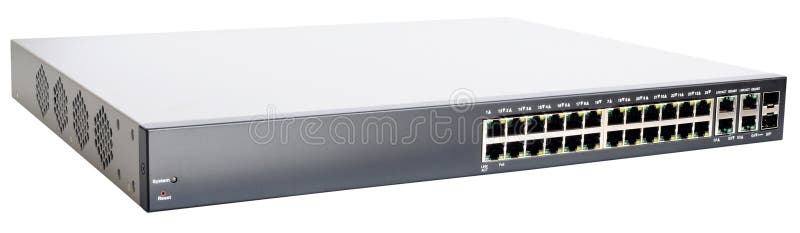 Network switch front view stock photo. Image of switch - 71600024