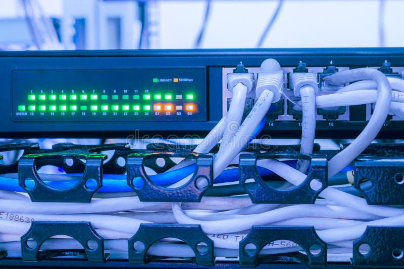 Rack server stock photo. Image of aluminum, stack, communication - 17879860