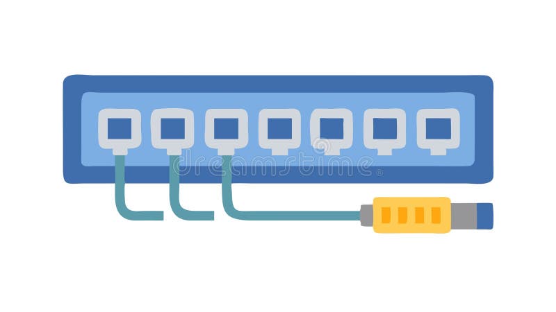 Network Switch Router Connectivity Device Icon Internet Data Vector Design Generative Ai