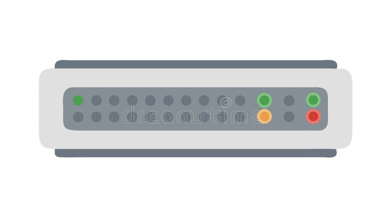 Network Switch Router Hub Ethernet Ports Tech, Vector Design Generative ...