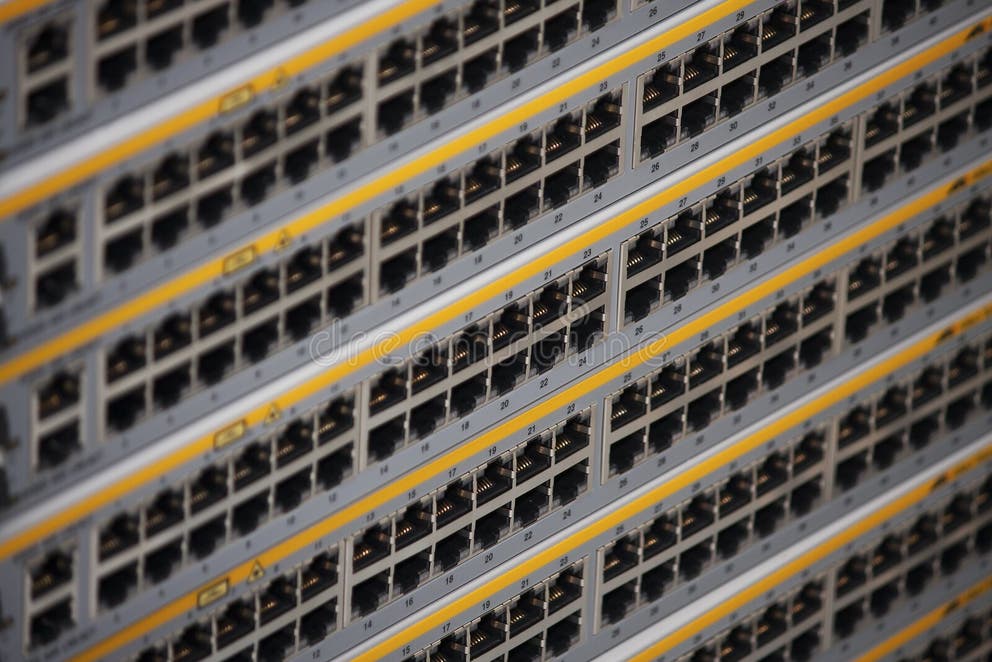 Network switch stack stock photo. Image of ethernet, copper - 20679526