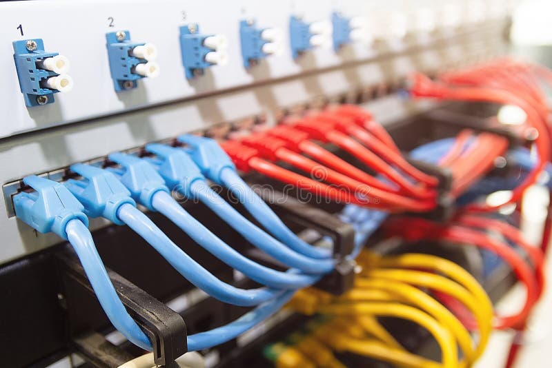 Network Switch and UTP Ethernet Cable Stock Image - Image of internet ...