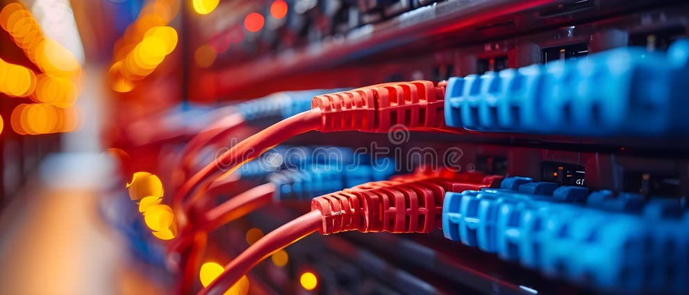 Network Symphony: Precision Cabling in a Server Sanctuary. Concept Data ...