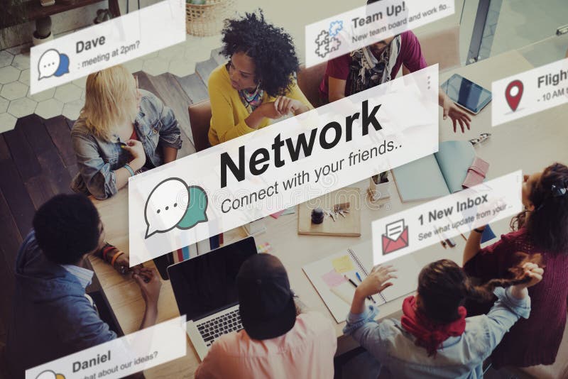 Network System Online Connection Networking Concept Stock Image - Image ...