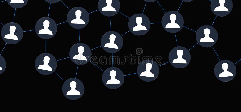 Network Team Group Digital As Concept 3d Stock Illustration ...