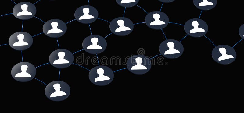 Network Team Group Digital As Concept 3d Stock Illustration ...