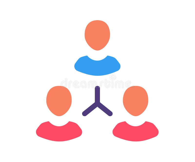 Network Team Relationship Single Isolated Icon with Flat Style Stock ...