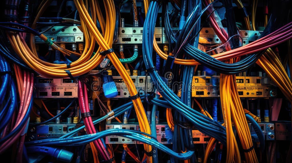 Network Tech Background Texture Stock Illustration - Illustration of ...