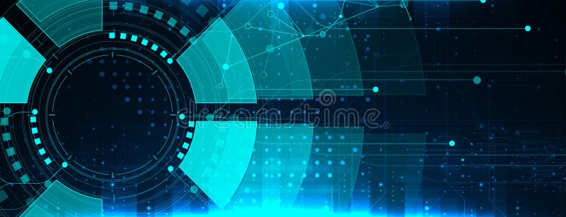 Network Technology Background Blue Screen Stock Illustration ...