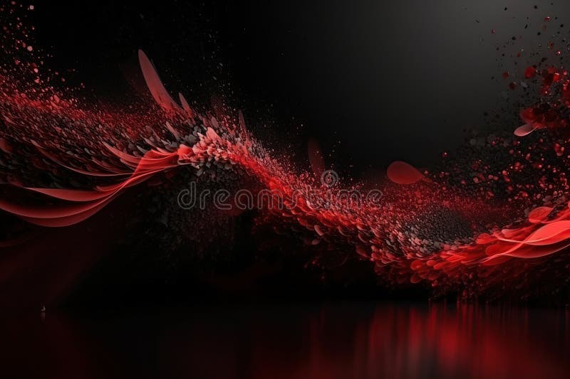 Network Technology Background Futuristic Tech Red Energy Background ...