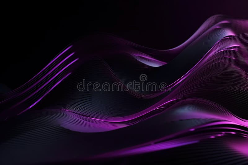 Network Technology Background Futuristic Tech Black Background and ...