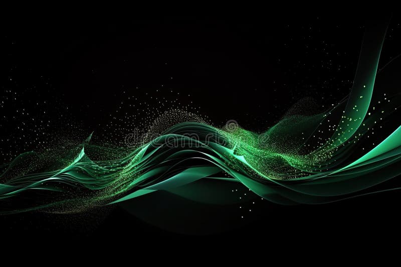 Network Technology Background Futuristic Tech Black Background Low Poly ...