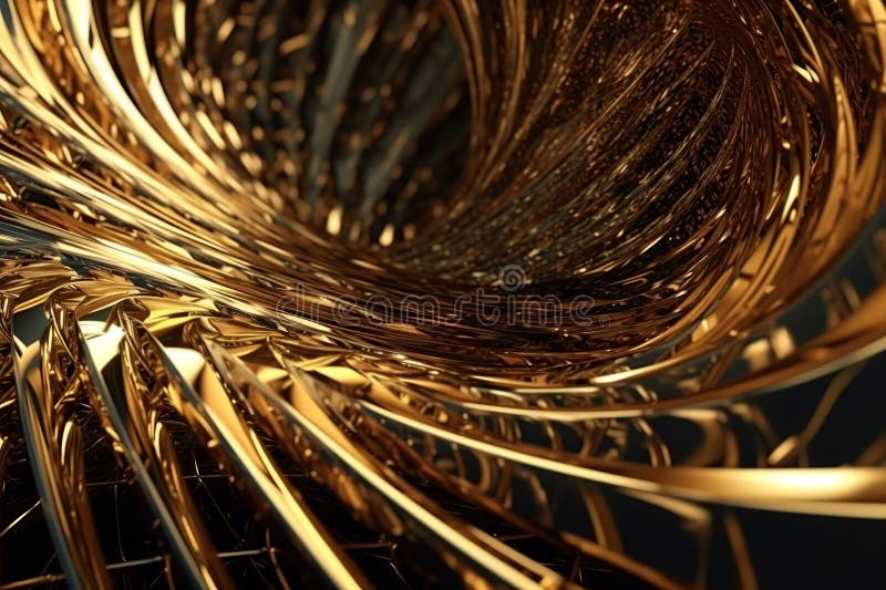 Network Technology Background Futuristic Tech Gold Abstract Background ...