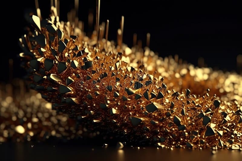 Network Technology Background Futuristic Tech Gold Abstract Background ...