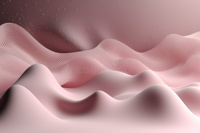 Network Technology Background Futuristic Tech Pink and White Wave ...