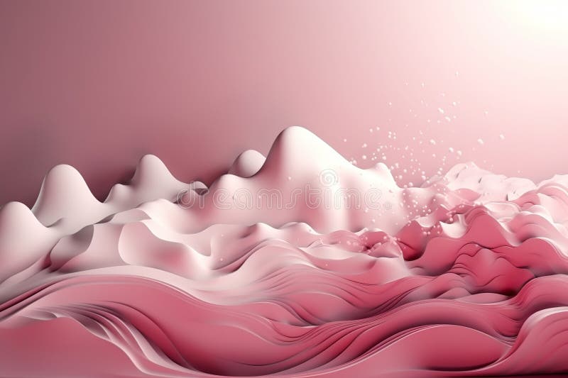 Network Technology Background Futuristic Tech Pink and White Wave ...