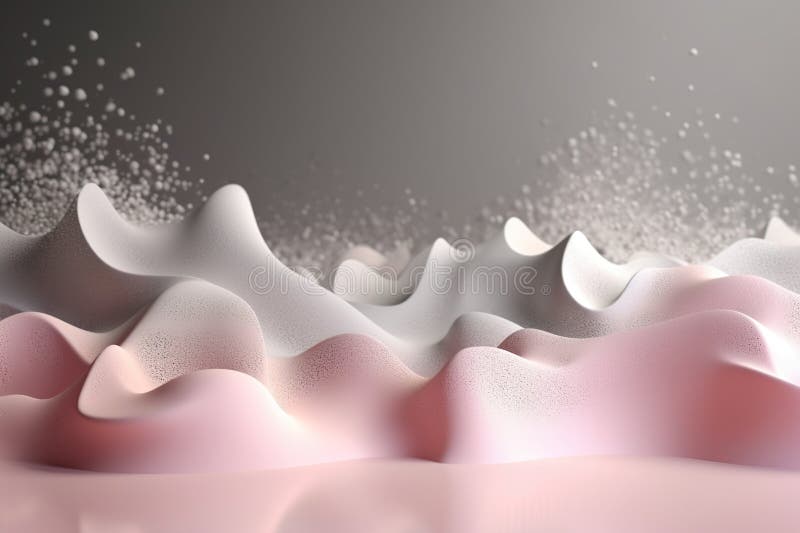 Network Technology Background Futuristic Tech Pink Wave Background. Low ...