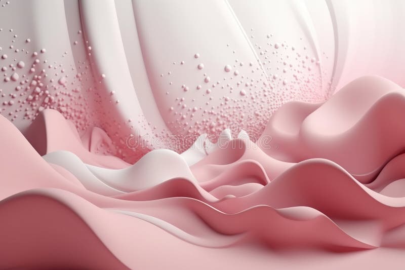 Network Technology Background Futuristic Tech Pink Wave Background. Low ...