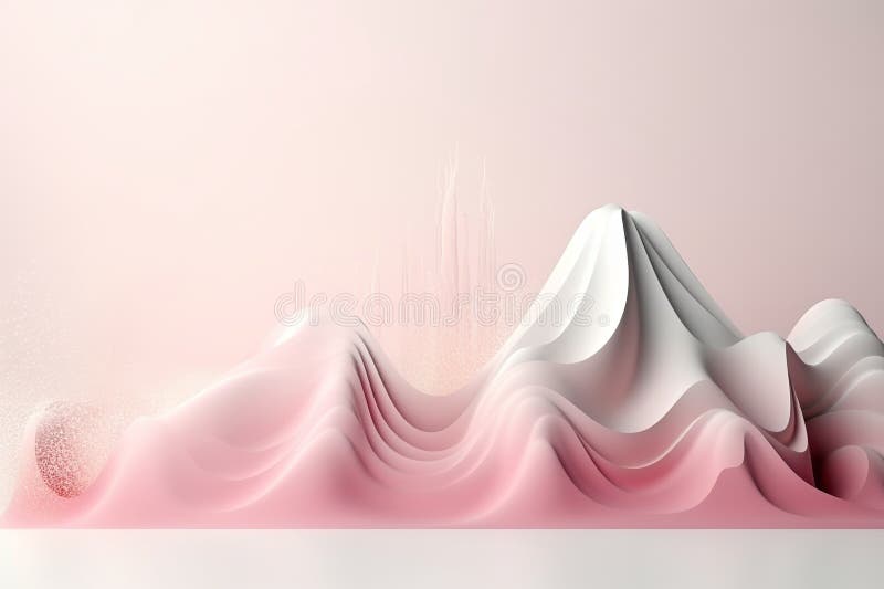 Network Technology Background Futuristic Tech Pink and White Wave ...