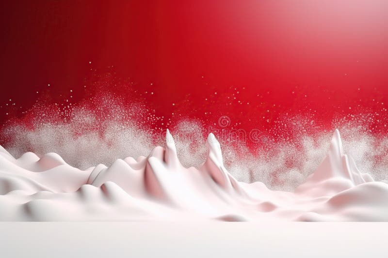 Network Technology Background Futuristic Tech Red and White Wave ...