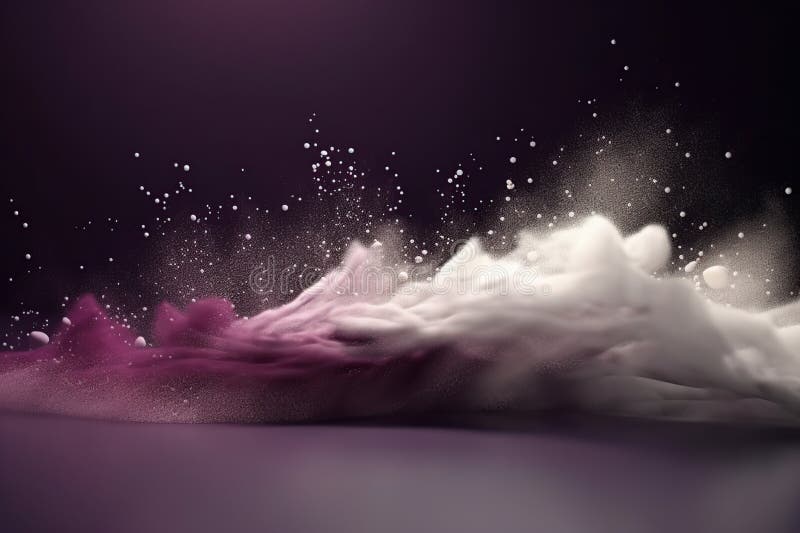 Network Technology Background Futuristic Tech Violet and White Wave ...