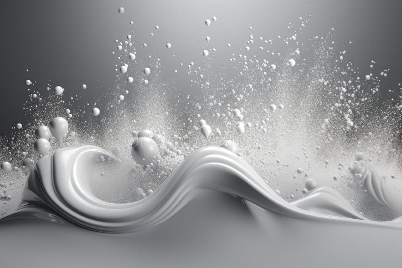 Network Technology Background Futuristic Tech White Cream Wave ...