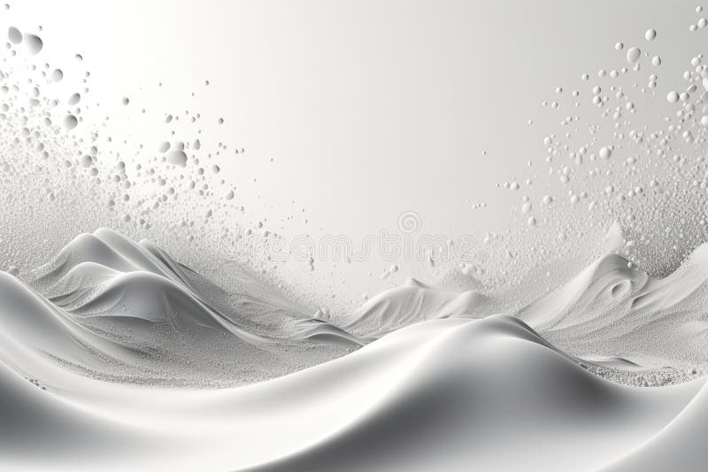 Network Technology Background Futuristic Tech White Cream Wave ...