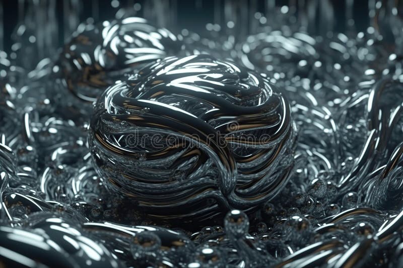 Network Technology Polygonal Sphere Digital Silver Abstract Background ...