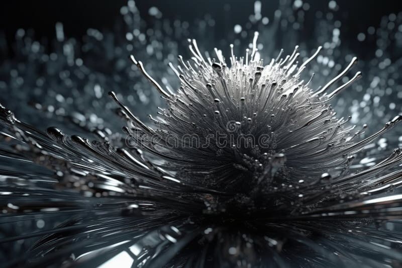 Network Technology Polygonal Sphere Digital Silver Abstract Background ...