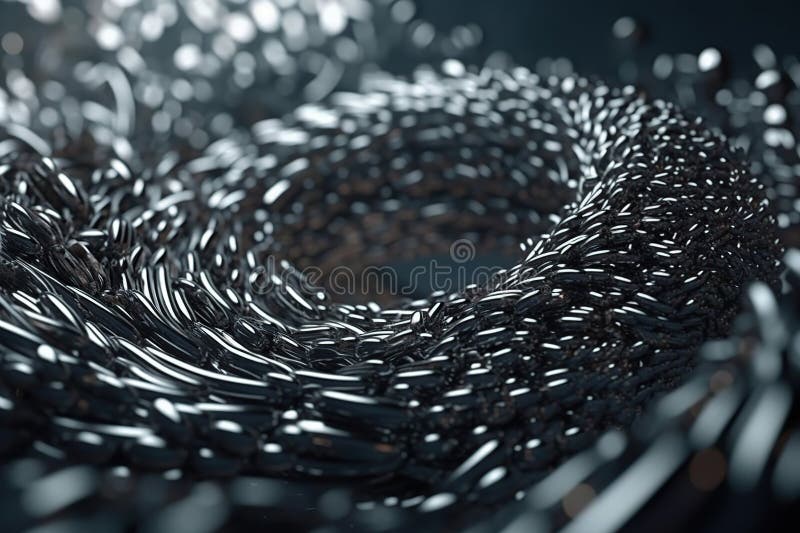 Network Technology Polygonal Sphere Silver Futuristic Background. Low ...