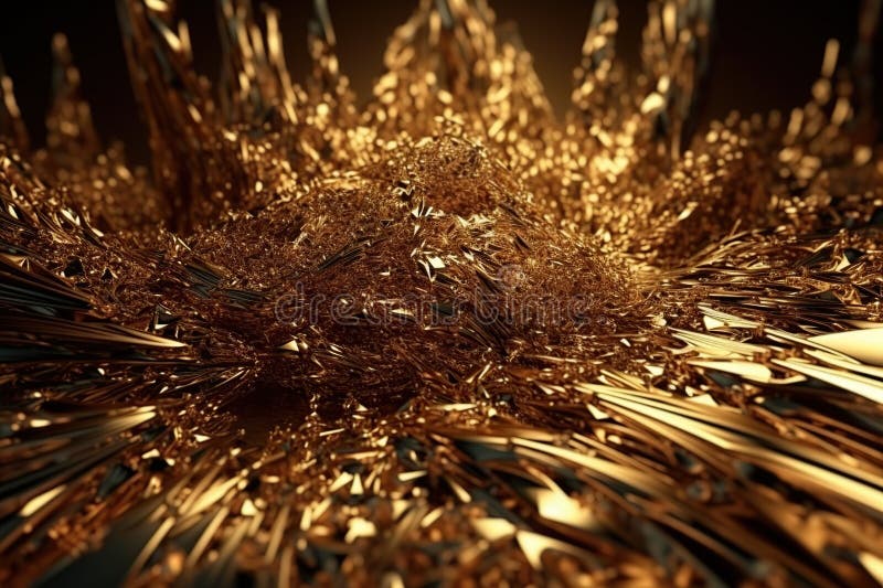 Network Technology Tech Wavy Lines Digitally Gold Abstract Background ...