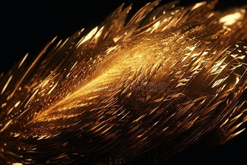 Network Technology Tech Wavy Lines Digitally Gold Abstract Background ...