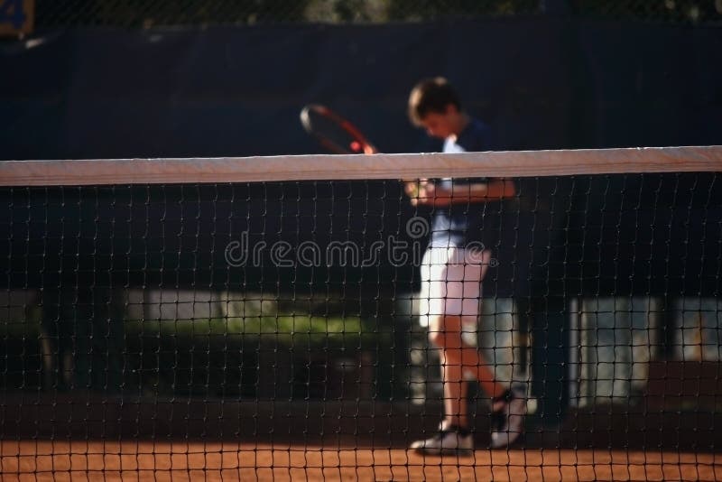 Network of the Tennis Court Stock Image - Image of activities, network ...
