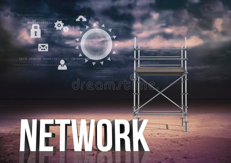 Network Text with 3D Scaffolding and Technology Interface Landscape ...