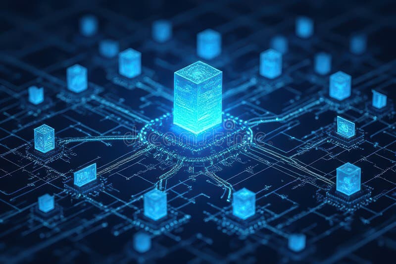 Network Tool Enhancements stock illustration. Illustration of security ...