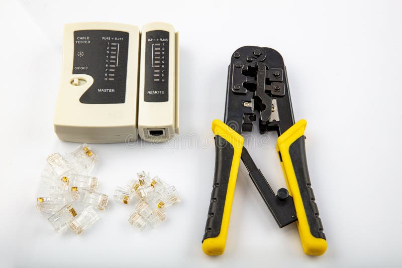 Network Tool Kit Professional, Cat6 Cat5e EZ Rj45 Crimp Tool, 8P8C RJ45 ...