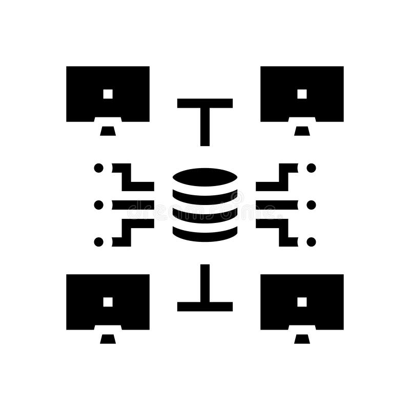 Network Topology Analyst Line Icon Vector Illustration Stock Vector ...