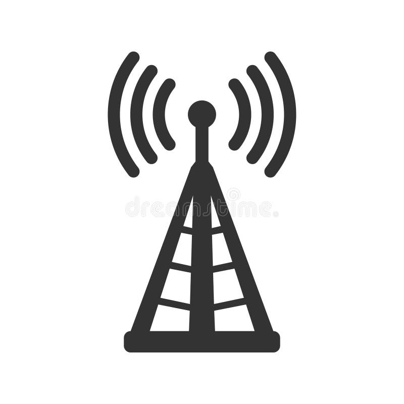 Network tower icon stock vector. Illustration of beautiful - 194484266