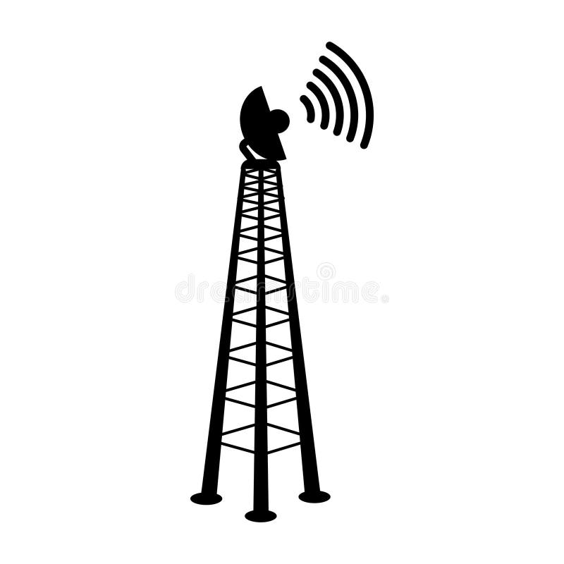 Network tower icon stock vector. Illustration of mobile - 331207939