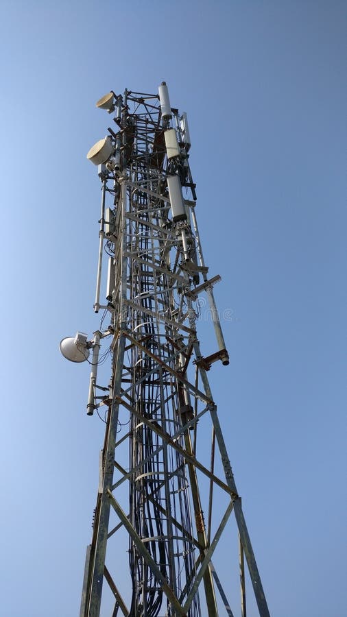 Network tower stock photo. Image of clean, network, tower - 111191520