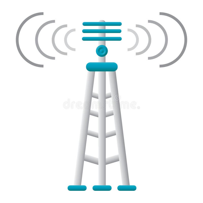 Network Tower. Vector Illustration Decorative Design Stock Vector ...