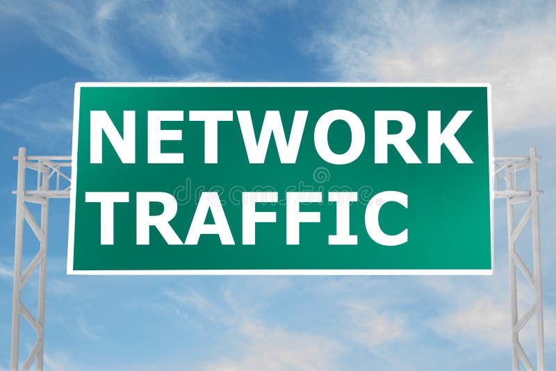 NETWORK TRAFFIC concept stock illustration. Illustration of global ...
