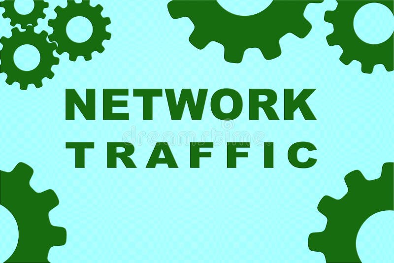 NETWORK TRAFFIC concept stock illustration. Illustration of digital ...