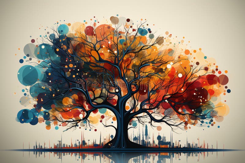 Network Tree Showing the Connection of Different Digital Spaces in a ...