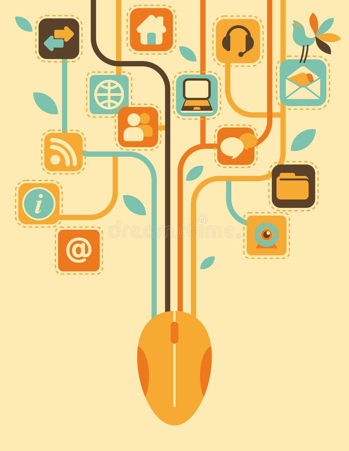 Network Tree stock vector. Illustration of data, connection - 31719615
