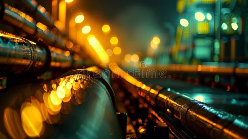 A Network of Underground Pipes Directing Ane Gas from Multiple Mining ...