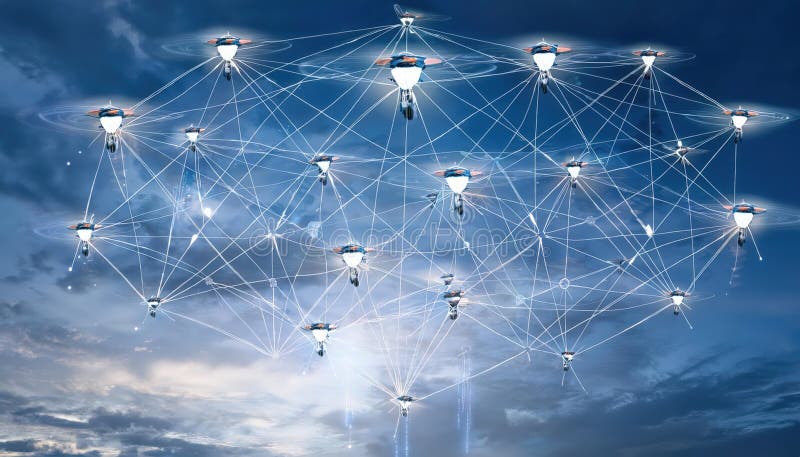 Network of Unmanned Aerial Vehicles Interconnected in the Sky ...