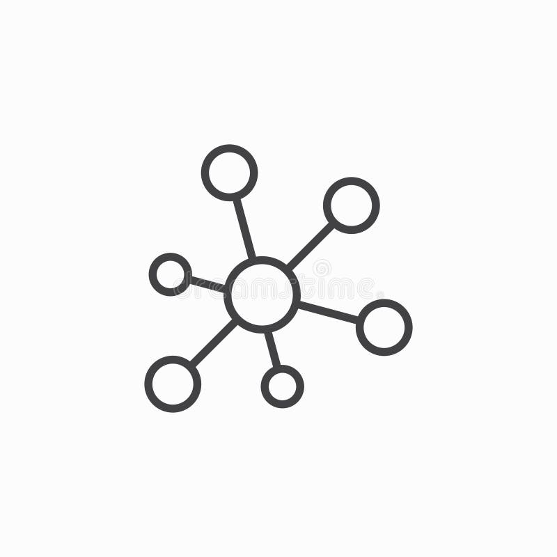 Network vecor icon set stock illustration. Illustration of editable ...