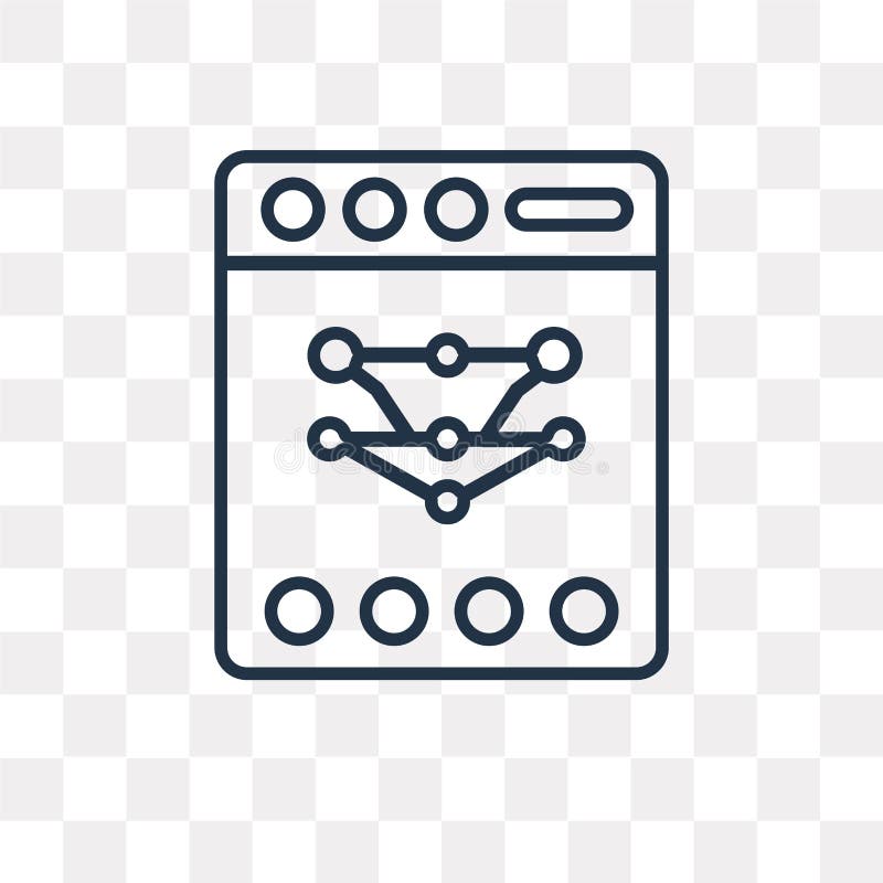Network Vector Icon Isolated on Transparent Background, Linear N Stock ...